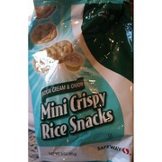 Safeway Rice Snacks, Mini Crispy, Sour Cream & Onion: Calories ...