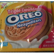 Triple Double Oreo Sandwich Cookies, Neapolitan: Calories, Nutrition ...