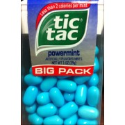 tic tac Artificially Flavored Mints, Powermint: Calories, Nutrition ...