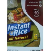 Safeway Rice, Brown, Instant: Calories, Nutrition Analysis & More ...