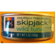 365 Everyday Value Skipjack, Wild Tuna, Pole & Troll Caught: Calories ...