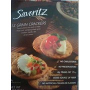 Savoritz 12 Grain Crackers: Calories, Nutrition Analysis & More | Fooducate