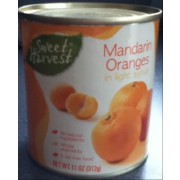 Sweet Harvest Mandarin Oranges in Light Syrup: Calories, Nutrition ...