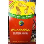 Ritz Munchables, Pretzel Rounds, Cheesy Sour Cream & Onion: Calories ...