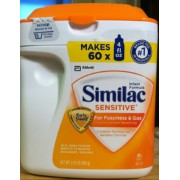 Similac Infant Formula, Sensitive, For Fussiness & Gas: Calories ...
