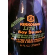 Kikkoman Soy Sauce, Lite: Calories, Nutrition Analysis & More | Fooducate