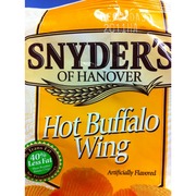 Snyder's of Hanover Potato Chips, Hot Buffalo Wing: Calories, Nutrition ...