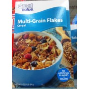 Great Value Cereal, Multi-Grain Flakes: Calories, Nutrition Analysis ...