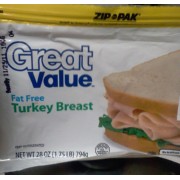 Great Value Turkey Breast, Fat Free: Calories, Nutrition Analysis ...