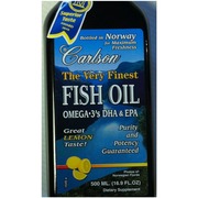 Carlson The Very Finest Fish Oil, Omega 3's DHA & EPA: Calories ...