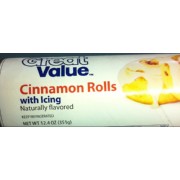 Great Value Rolls, Cinnamon with Icing: Calories, Nutrition Analysis ...