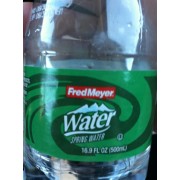 Fred Meyer Spring Water: Calories, Nutrition Analysis & More | Fooducate