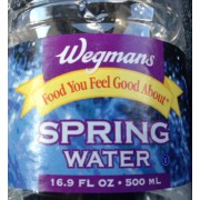 Wegman's Spring Water: Calories, Nutrition Analysis & More | Fooducate