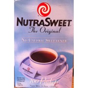 NutraSweet No Calorie Sweetener, the Original: Calories, Nutrition ...