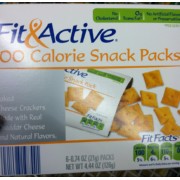 Fit & Active Crackers, Cheese, 100 Calorie Pack: Calories, Nutrition ...