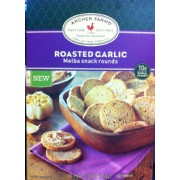Archer Farms Roasted Garlic, Melba Snack Rounds: Calories, Nutrition ...