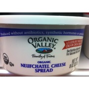 Organic Valley Neufchatel Cheese Spread, Organic: Calories, Nutrition ...