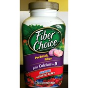 Fiber Choice Fiber Supplement, Plus Calcium+D Sugar Free Assorted Berry ...