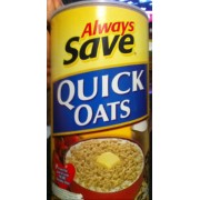 Always Save Oats, Quick: Calories, Nutrition Analysis & More | Fooducate