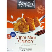 Essential Everyday Cereal, Cinni-Mini Crunch: Calories, Nutrition ...