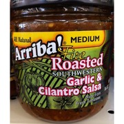 Arriba! Salsa, Fire Roasted, Southwestern Garlic & Cilantro, Medium ...