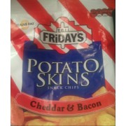 TGI Friday's Snack Chips, Potato Skins, Cheddar & Bacon: Calories ...