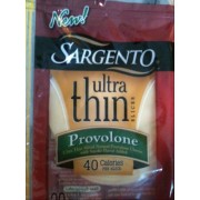 Sargento Cheese, Provolone, Sliced, Ultra Thin: Calories, Nutrition ...