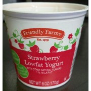 Friendly Farms Yogurt, Low-fat, Strawberry: Calories, Nutrition ...