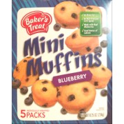 Baker's Treat Mini Muffins, Blueberry: Calories, Nutrition Analysis ...
