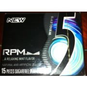Wrigley's 5 Chewing Gum, Mint, RPM: Calories, Nutrition Analysis & More ...