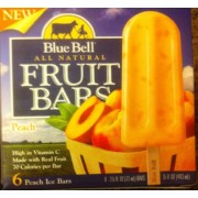 Blue Bell All Natural Fruit Bars Peach: Calories, Nutrition Analysis ...