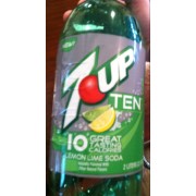 7 Up Soda, Ten: Calories, Nutrition Analysis & More | Fooducate