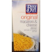 Best Yet Macaroni & Cheese Dinner, Cheesy: Calories, Nutrition Analysis ...