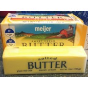 Meijer Butter, Sweet Cream, Salted: Calories, Nutrition Analysis & More ...