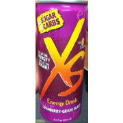 XS Cranberry-Grape Blast Energy Drink: Calories, Nutrition Analysis ...