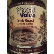 Great Value Dark Roast Ground Coffee: Calories, Nutrition Analysis ...