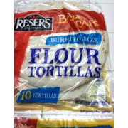Reser's Fine Foods Flour Tortillas, Burrito Size: Calories, Nutrition ...