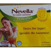 Nevella No Calorie Sweetener With Probiotics: Calories, Nutrition ...