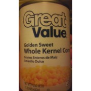 Great Value Golden Sweet Whole Kernel Corn: Calories, Nutrition ...