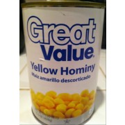 Great Value Yellow Hominy: Calories, Nutrition Analysis & More | Fooducate