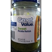 Great Value Sweet Pickle Relish: Calories, Nutrition Analysis & More ...