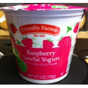 Friendly Farms Yogurt, Low-fat, Raspberry: Calories, Nutrition Analysis ...