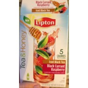 Lipton Black Currant Raspberry Iced Black Tea: Calories, Nutrition ...