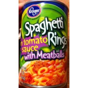 Kroger Spaghetti Rings In Tomato Sauce With Meatballs: Calories ...