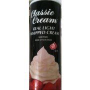 Classic Cream Real Light Whipped Cream: Calories, Nutrition Analysis ...