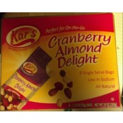 Kar's Cranberry Almond Delight Candy: Calories, Nutrition Analysis ...