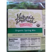 Nature's Promise Organic Spring Mix: Calories, Nutrition Analysis ...