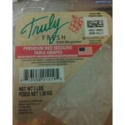 Truly Fresh Premium Red Seedless Table Grapes: Calories, Nutrition ...