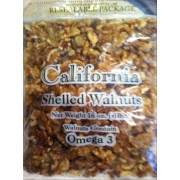 Grower Direct Nut Co California Shelled Walnuts: Calories, Nutrition ...