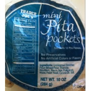 Trader Joe's Mini Pita Pockets: Calories, Nutrition Analysis & More ...